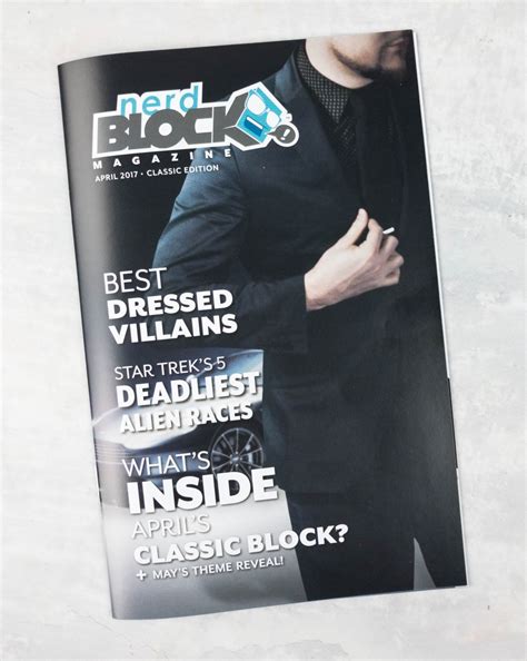 Nerd Block April 2017 Subscription Box Review Coupon Hello Subscription