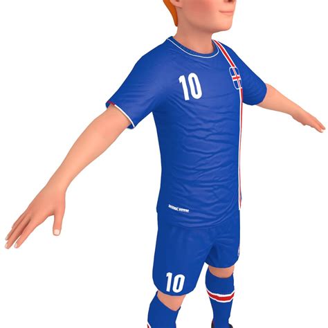 만화 축구 선수 8 3d 모델 89 Max Fbx Free3d