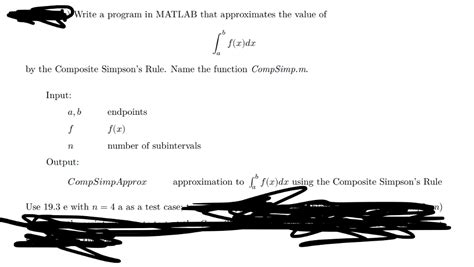 Solved Write A Program In Matlab That Approximates The Value