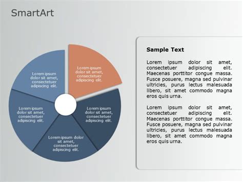 Smartart Cycle Segmented Cycle 3 Steps