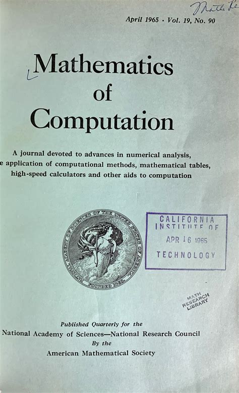 An Algorithm For The Machine Calculation Of Complex Fourier Series Von