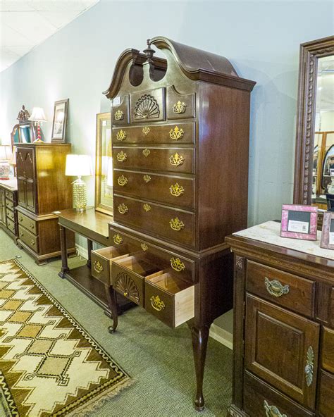 Drexel Cherry Highboy Chest New England Home Furniture Consignment
