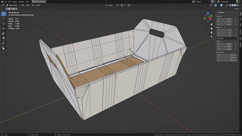 3d Model Basket Box Vr Ar Low Poly Cgtrader