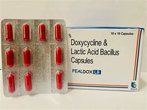 Doxy Lb Doxycycline Lactic Acid Bacillus Capsules Packaging Size 10 10 At Rs 1200 Box In Panchkula