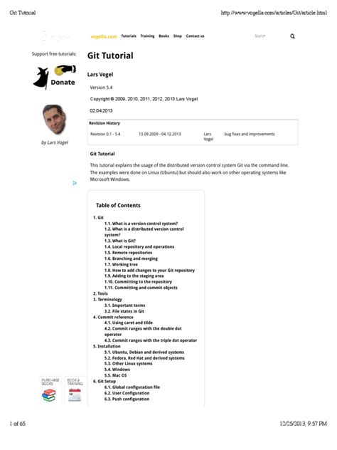 Git Tutorial 2016 Pdf Version Control Software Repository