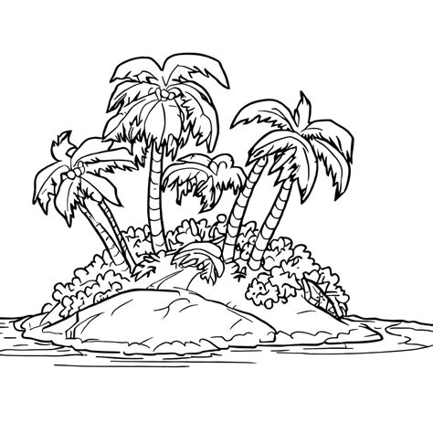 Coloriage Île à Imprimer Sur Coloriageenfantcom