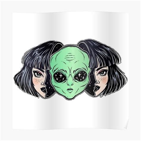 Alien Girl Poster For Sale By Sarahhbramley Redbubble