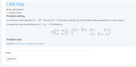 Solved A Symmetric Matrix Satisfies M Mt The Set Of 2×2