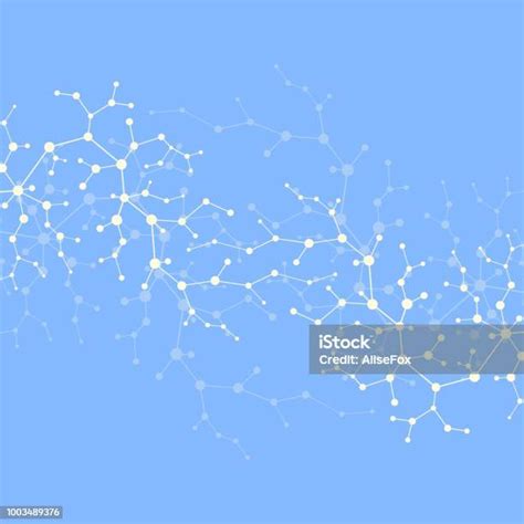 분자 신경 및 신경 시스템의 개념입니다 과학적인 의료 연구입니다 입자와 분자 구조입니다 배너 또는 고객에 대 한 과학 및 기술 배경입니다 Eps 10 벡터 일러스트 레이 션