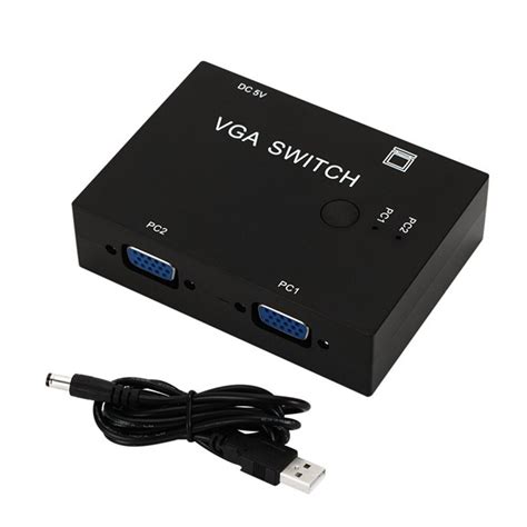 2 Port Vga Monitor Sharing Switch Box Video Select Vicedeal