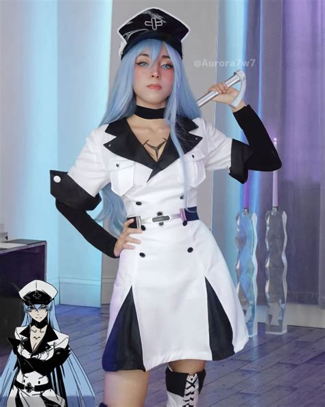 Esdeath Costume Akame Ga Kill Cosplay Top Quality Dress For Sale
