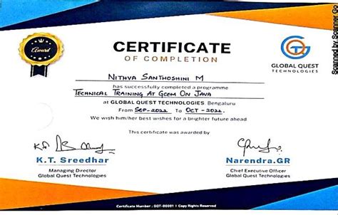 Nithya Santhoshini On Linkedin Connections Java Ceo Globalquesttechnologies Pto