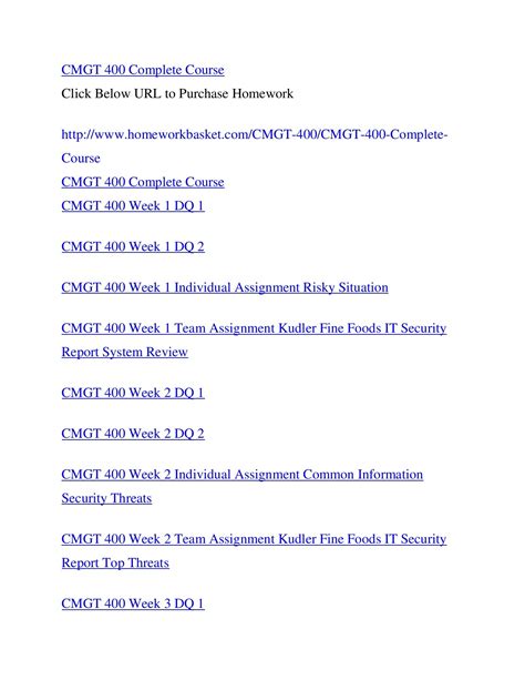 Cmgt 400 Complete Course Robertbt304 Page 1 3 Flip Pdf Online Pubhtml5