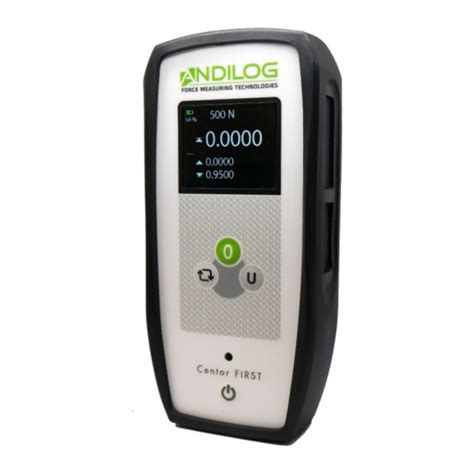 Andilog Centor First Ii User Manual Pdf Download Manualslib