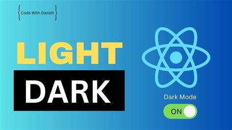 Light Dark Mode Toggle In React Tutorial Youtube