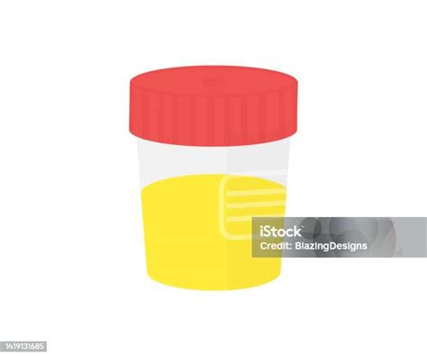 소변 분석 의료 소변 검사 실험실 분석을위한 소변 샘플 분석 벡터 디자인 및 일러스트레이션을위한 소변 샘플이있는 플라스틱 용기 건강 진단에 대한 스톡 벡터 아트 및 기타