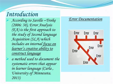 Language And Linguistics Error Analysis Pptx