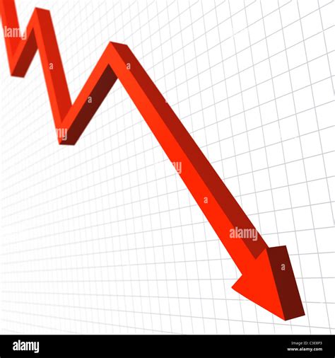 Graph With Arrow Stock Photo Alamy