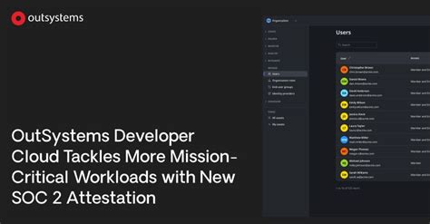 Outsystems On Linkedin The Outsystems Developer Cloud Odc Has Achieved Soc 2 Attestation