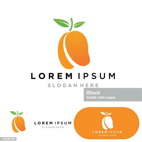 망고 과일 로고 벡터 일러스트 레이 션 디자인 서식 파일입니다 플랫 스타일의 망고 망고 아이콘입니다 망고와 건강한 과일 디자인은