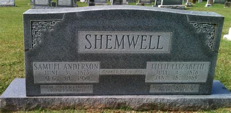 Samuel Anderson Shemwell 1873 1950 Mémorial Find A Grave