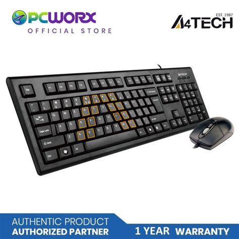 A4tech Krs 8372 A Shape Usb Desktop Keyboard And Mice Set Combo Black