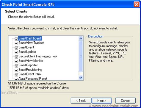 Check Point R SecurePlatform Installation Part