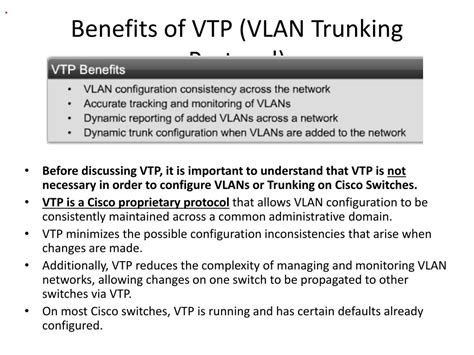 PPT VTP VLAN Trunking Protocol PowerPoint Presentation Free Download ID