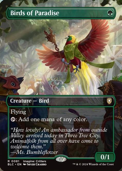 Birds Of Paradise Bloomburrow Commander Decks Variants Foil
