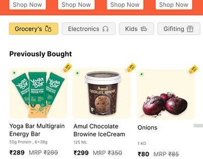 Blinkit Redesign Ux Design Projects Photos Videos Logos Illustrations And Branding Behance