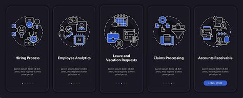 Night Mode Onboarding Examples For Mobile App Marketing Trends Vector Template Download On Pngtree