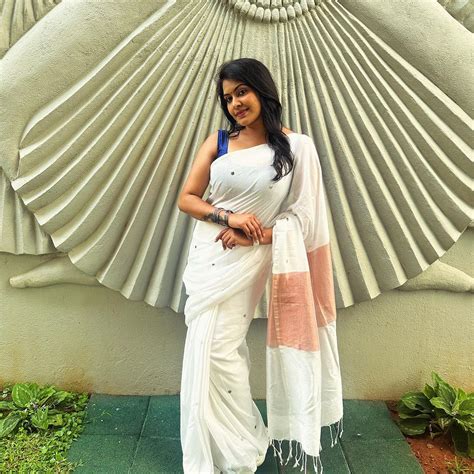 Rachitha Mahalakshmi Hot Photos In Semi Transparent Saree Glamsundari In