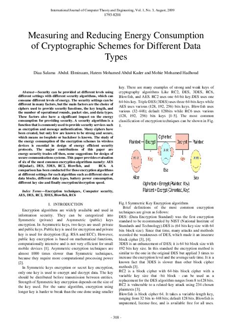 Pdf Measuring And Reducing Energy Consumptionof Cryptographic Schemes