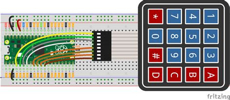 42 4x4 Keypad — Sunfounder Euler Kit For Raspberry Pi Pico 10 Documentation