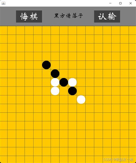 Java版本实现五子棋小游戏新手java五子棋完整代码 Csdn博客