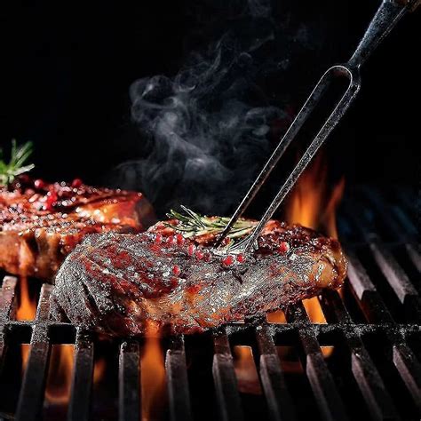 2024meat Fork Large Meat Fork With Stainless Steel Wooden Handle 15