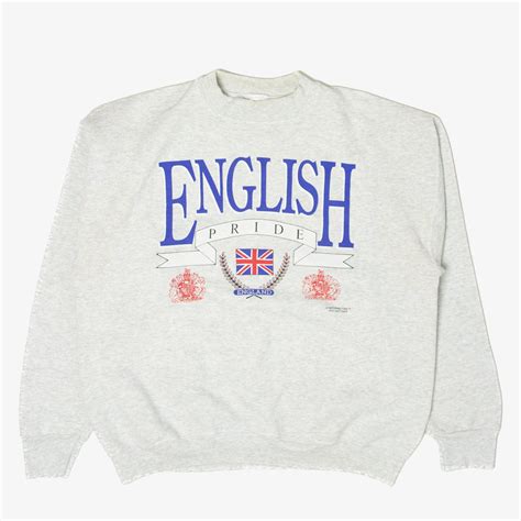 Vintage English Pride England Sweatshirt 1990s Ragstock