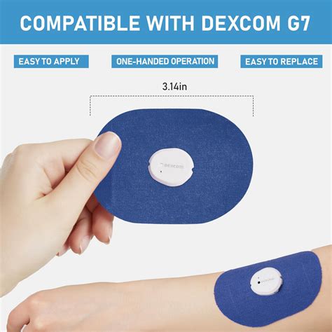 Angtics Dexcom G7 Adhesive Patches — Waterproof Hypoallergenic G7 Ove