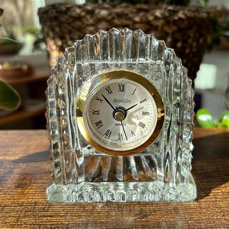 Mikasa Crystal Clock Etsy