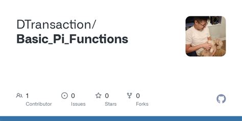 Github Dtransactionbasicpifunctions