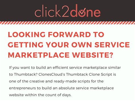 Ppt Thumbtack Clone Script Service Marketplace Script Click2done
