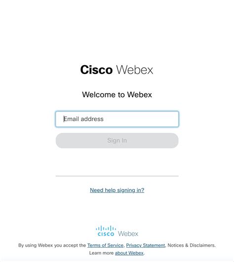 Webex Integration Help Center