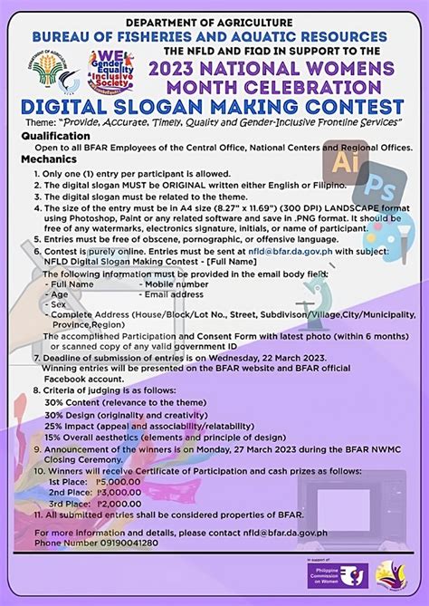 2023 Bfar Digital Slogan Making Contest