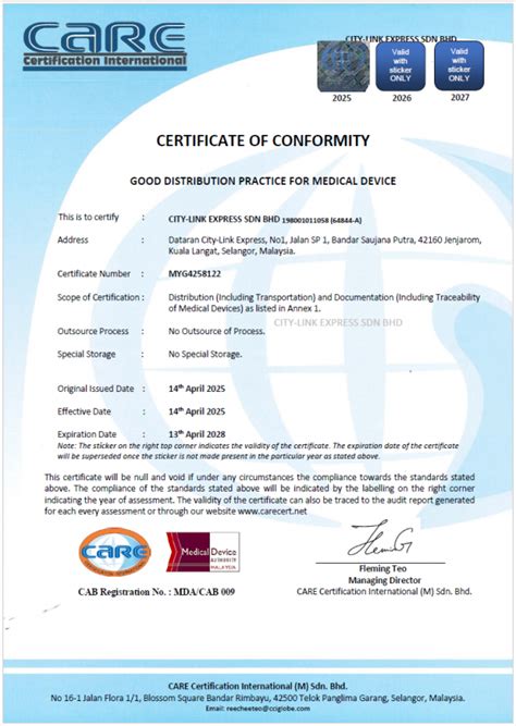 City Link Express Achieves Gdpmd Certification City Link Express Malaysia