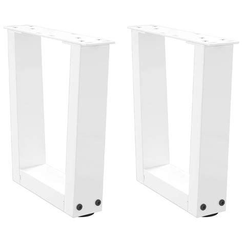 Dropship Dining Table Leg White Powder Coated Steel Small Levelers To Sell Online At A Lower