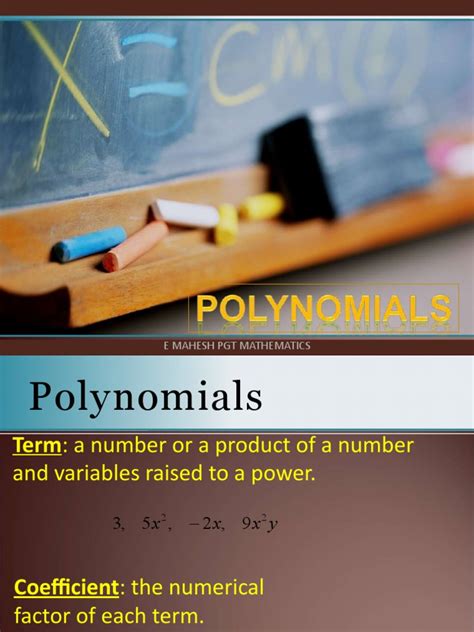 E Mahesh Pgt Mathematics Pdf Polynomial Elementary Mathematics