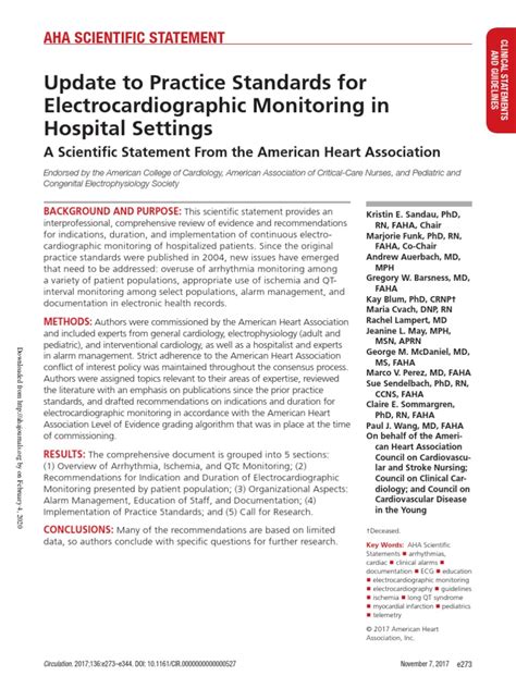 Electrocardiographic Monitoring 2017 Electrocardiography Randomized Controlled Trial