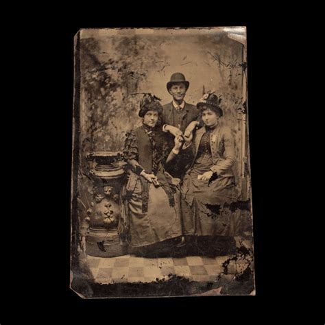 Antique Tintype Portrait One Random Photo Vintage Civil War Victorian