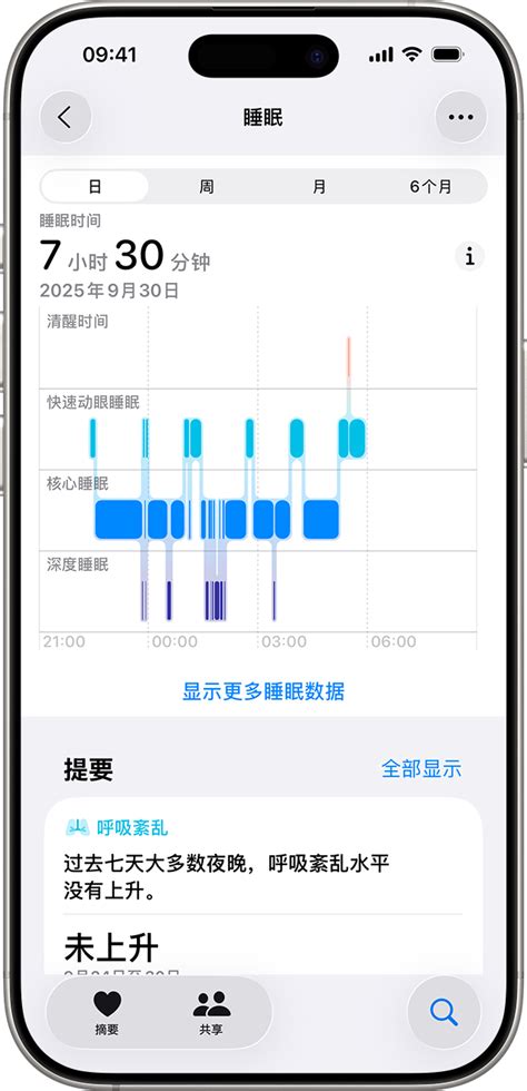 通过 Apple Watch 跟踪睡眠状况以及使用 Iphone 上的 睡眠”功能 官方 Apple 支持 中国