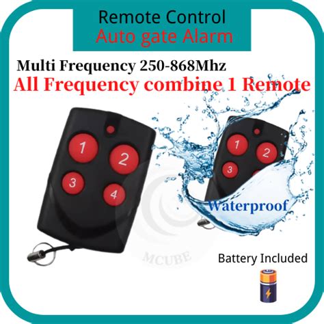 Clone Type Multi Frequency D I Y Remote Auto Gate Alarm Remote Pagar 自动门遥控器 water proof Lazada